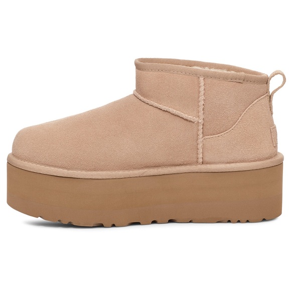 UGG | Shoes | Ugg Classic Ultra Mini Platform Boots Sand Nib New In Box ...